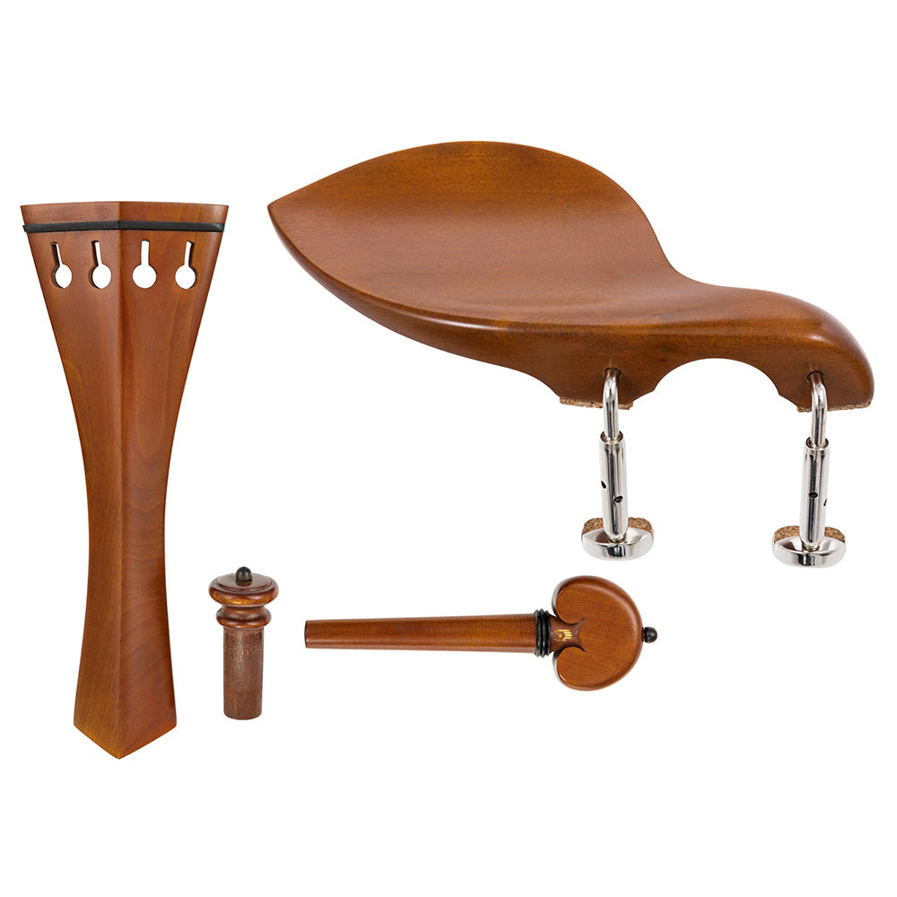 Peykov Set, Boxwood, Black Trim, 7-piece Set, Violin 4/4, Medium | 320213 | 320213